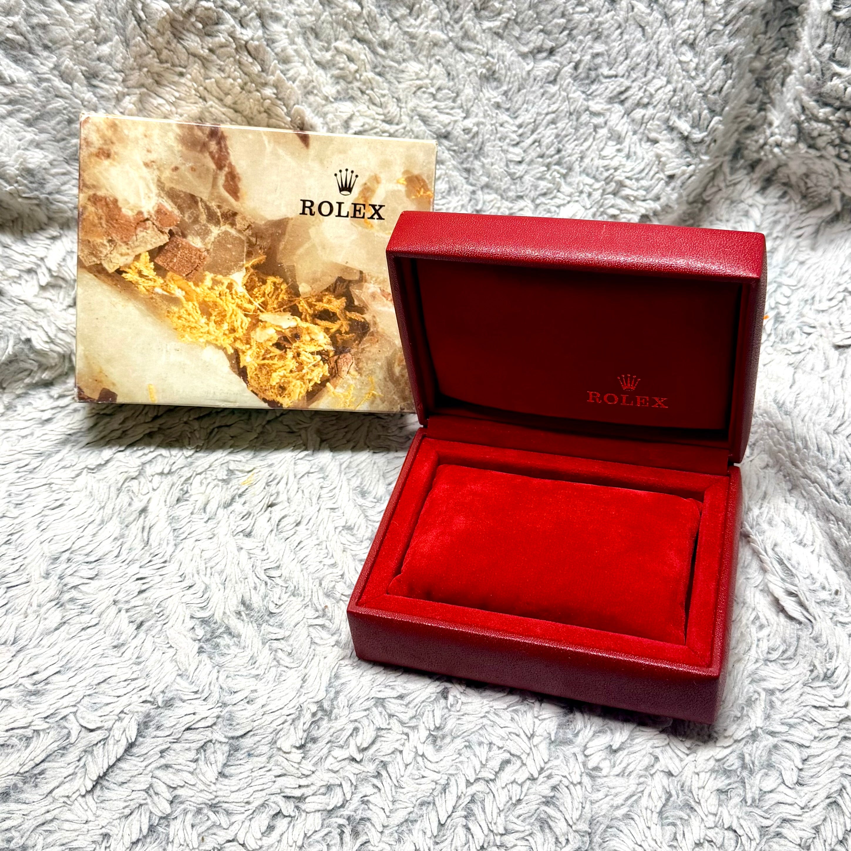 ROLEX Red Box + Outer Box 5.60x4.5x2.40 inches | NATILUXIA