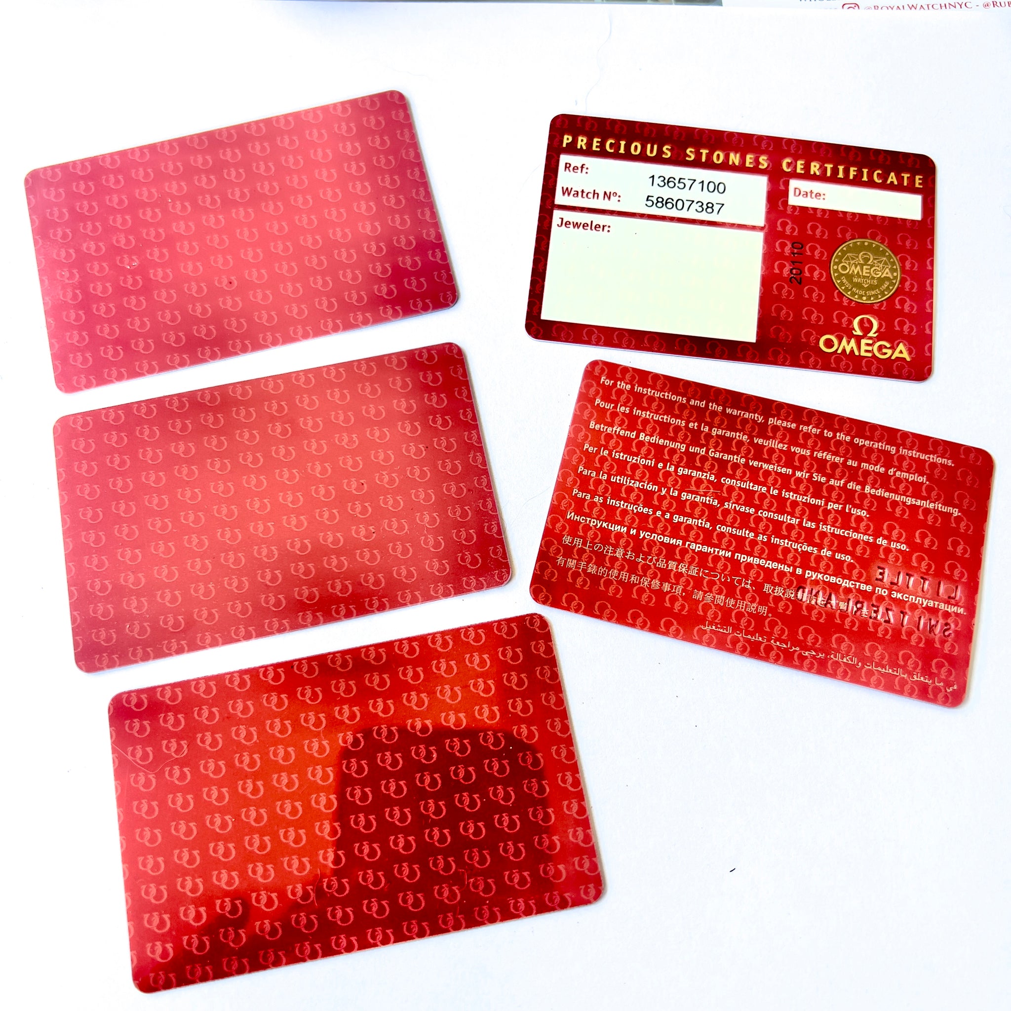 OMEGA Set of 5 Filled Certificates | NATILUXIA